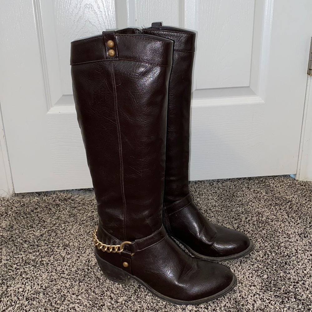 Nicole Brown Riding Boots - Gem